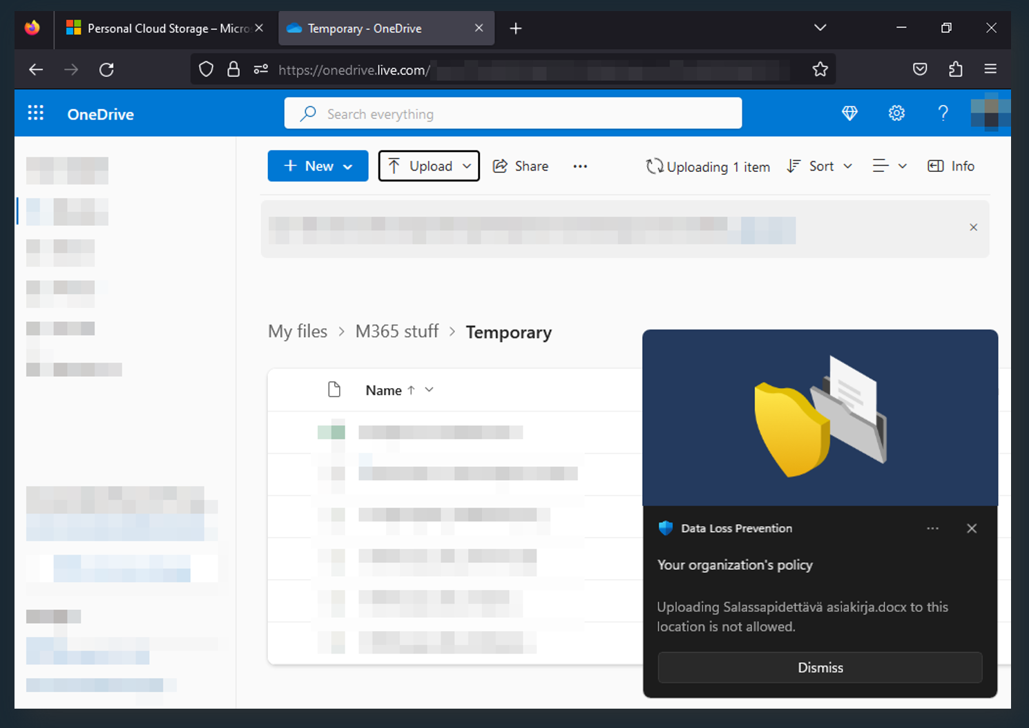 Discover and control sensitive file uploads to unapproved cloud ...