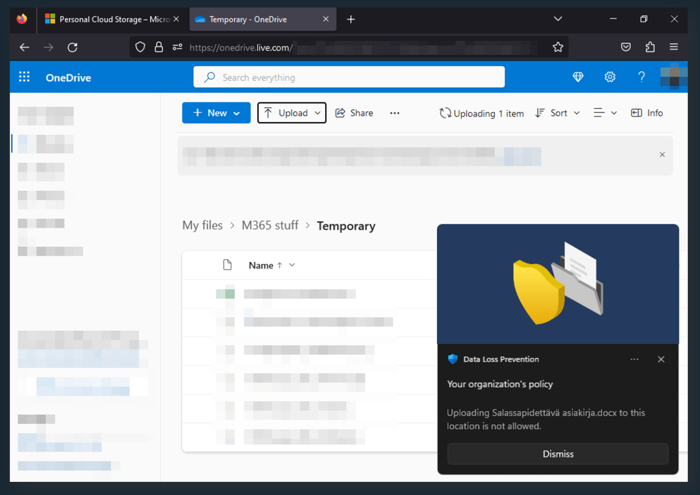 Discover and control sensitive file uploads to unapproved cloud ...