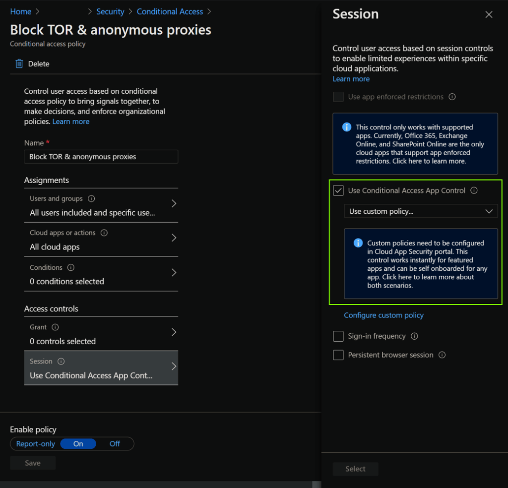 Blocking sign-ins from Tor & other anonymous proxies in Microsoft 365 ...